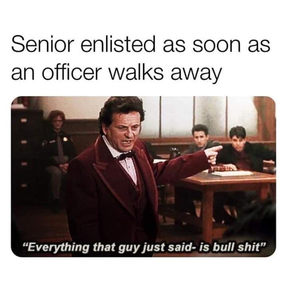 Senior Enlisted vs Officers - Military Memes | Military Memes