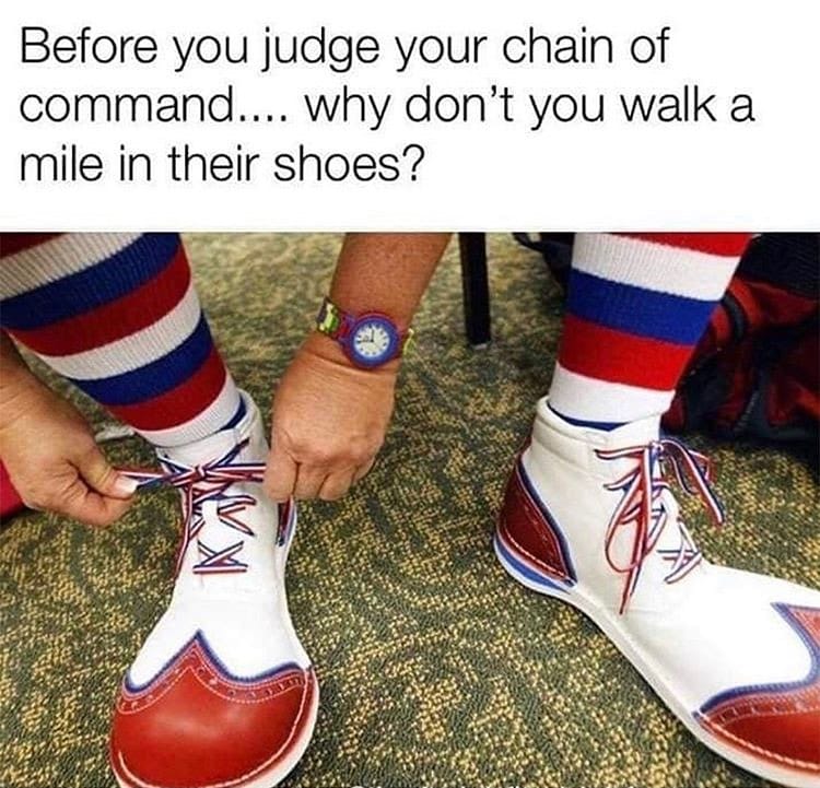 Chain of Command Judgement - Military Memes | Military Memes